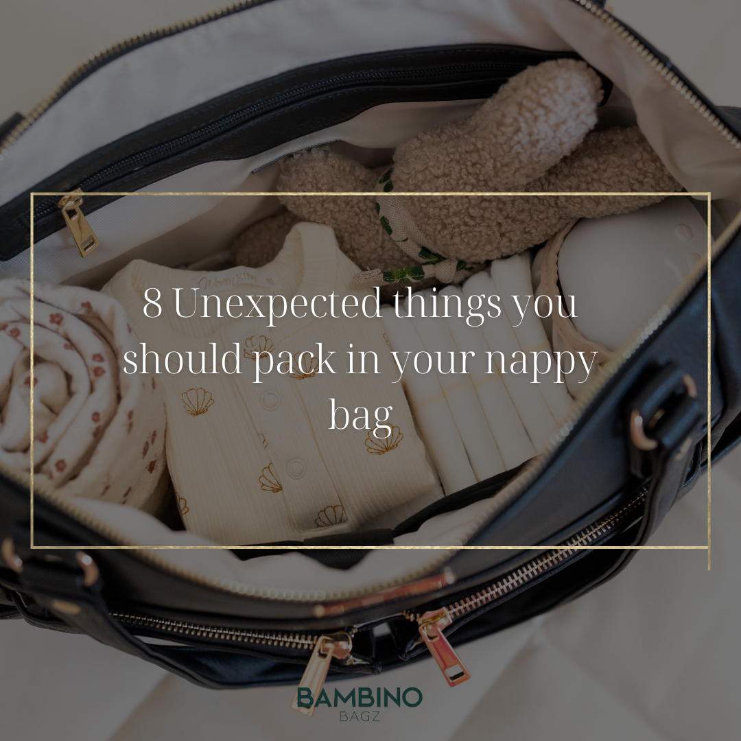 8 Unexpected things you should pack in your nappy bag – Bambinobagz